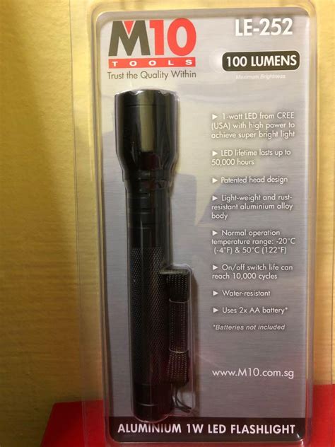 Aluminum 1w Led Flashlight Everything Else On Carousell