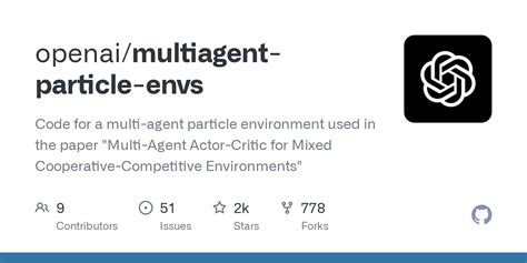 Multiagent Particle Envs README Md At Master Openai Multiagent