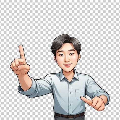 A Man Pointing At A Finger With A Finger Pointing To The Right