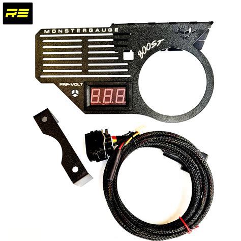 วัดแรงดันรางคอมมอนเรลพร้อมขาสีดำ แบบ 3in1 วัดบูส มอนเตอร์เกจ วัดโวลท์ แบรนด์เรซเทค Shopee