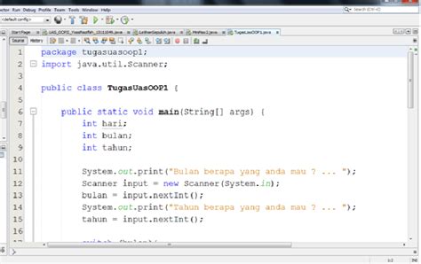 tutorial menentukan hari bulan tahun menggunakan if dan else tutorial tentang bahasa