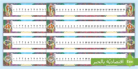 خط الأعداد من 0 إلى 23 Teacher Made Twinkl