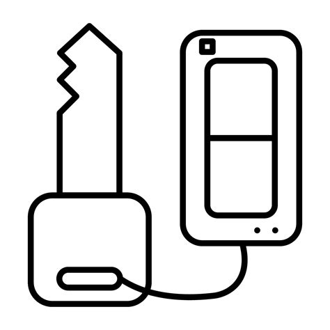 A Modern Design Icon Of Key Fob 40202489 Vector Art At Vecteezy