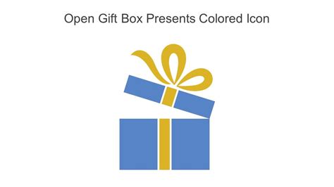 Open T Box Presents Colored Icon In Powerpoint Pptx Png And Editable