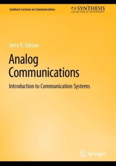 Analog Communications Introduction To Communication Systems Springer International Publishing