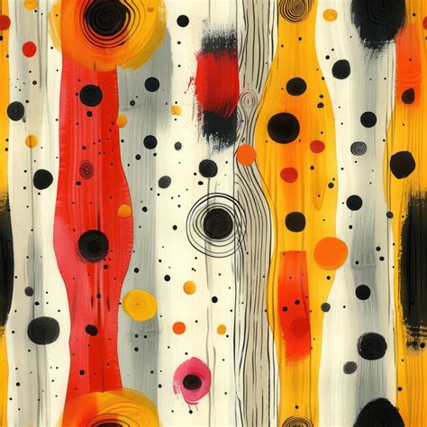 Abstract Brushstrokes Seamless Patterns Premium Ai Generated Image