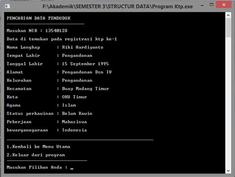 Contoh Program C Array Struct 1 Dimensi Riki Hardiyanto
