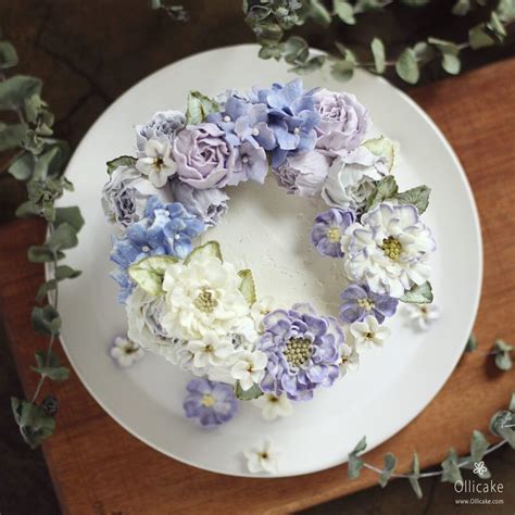 Korean Buttercream Flower Cake