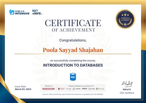 Sayyad Shajahan Poola On Linkedin Nxtwave Rahulattuluri Ccbp Ccbpian