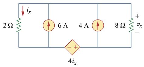 Solved Use Mesh And Nodal Analysis To Find Vx Is It
