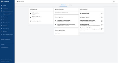 Customise Link Configuration On The Kubeflow Dashboard Documentation