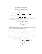 Integrating Functions Solutions Math1013 Tutorial 11 Course Hero