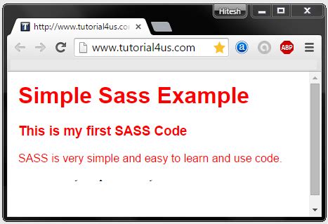 Variable In Sass