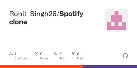 Github Rohit Singh28spotify Clone