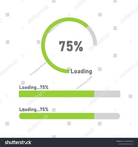 Circle Loading Progress Icon Circle Diagrams Stock Vector Royalty Free Shutterstock