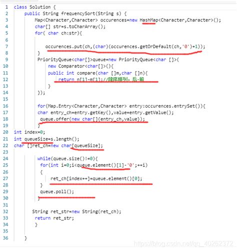 451根据字符出现频率排序力扣leetcode） 博主可答疑该问题出现频率 力扣 Csdn博客