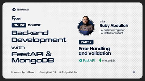 7 Error Handling And Validation Backend Development With Fastapi And Mongodb Indonesia Youtube