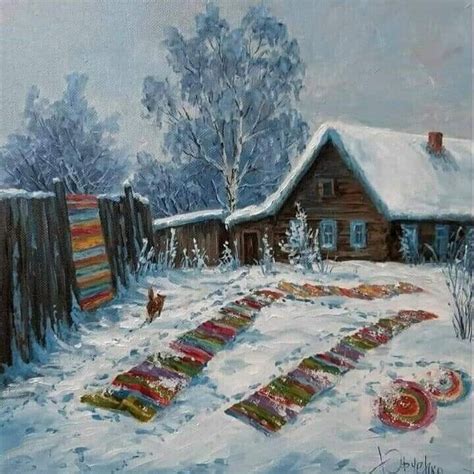 Оригинал схемы вышивки «В деревне 1 №2604011 Вышивка крестом