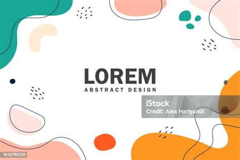 추상적 인 배경 손으로 다양한 모양과 낙서 물체를 그립니다 트렌디 한 현대 현대 벡터 일러스트레이션 모든 배경이 격리되어 있습니다 파스텔 색상 귀여운에 대한 스톡 벡터 아트