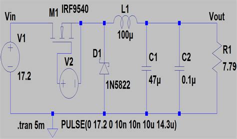 Buck Converter Ltspice Simulation Circuit Download Scientific Diagram