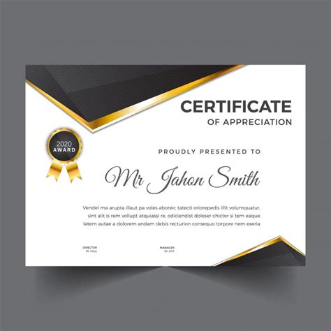 Certificate Template Psd Photoshop