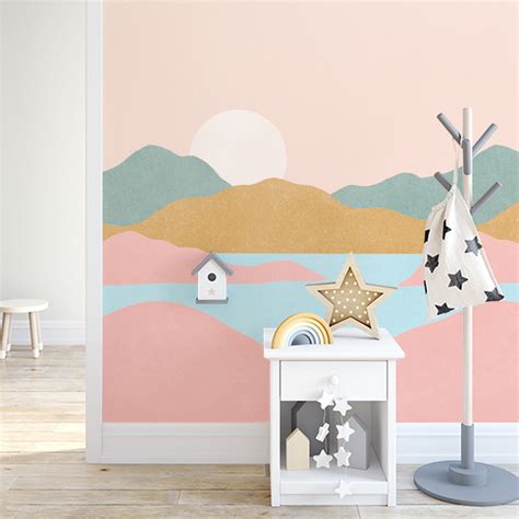 Serene Landscape Peel And Stick Removable Wallpaper Love Vs Design