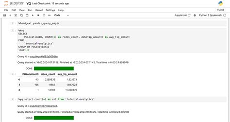 Анализ данных с помощью Jupyter Yandex Cloud в Казахстане Документация