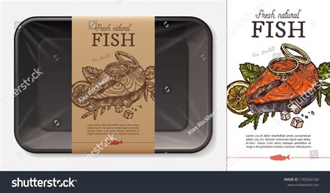 Fresh Fish Label Photos Images Pictures Shutterstock