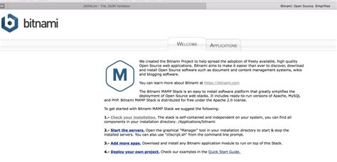 완료 맥미니에 Bitnami를 설치하여 Apache서버 구동하기mysql