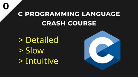 C Programming Language Crash Course 0 Youtube