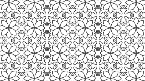 Premium Vector Geometric Floral Seamless Lines Pattern