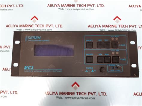 Seren Mc3 Automatic Matching Network Controller 9200030000 Aeliya