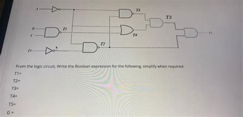 Solved From The Logic Circuit Write The Boolean Experssion Chegg Com