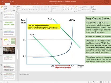Output Gap And AD AS Slides Activities And Notes Edexcel A Level Economics Theme