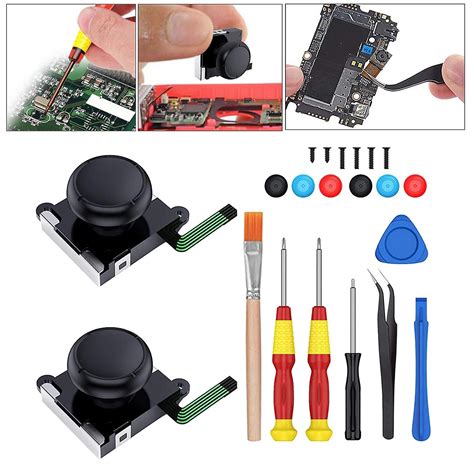 2 Pack 3d Ersatz Joystick Analog Thumb Stick Für Switch Joy Con Controller Inklusive Tri Wing