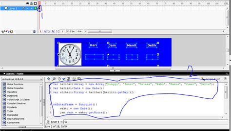 Cara Membuat Jam Digital Dengan Macromedia Flash 8 Cyber Odink