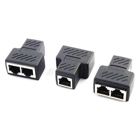 RJ45 1 To 2 Port Female To Female Network Ethernet LAN Splitter Adapter 3 PCS Walmart Canada