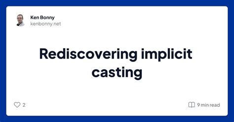 Rediscovering Implicit Casting Rdotnet