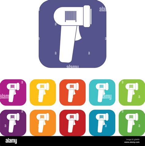 Barcode Scanner Icons Set Stock Vector Image Art Alamy