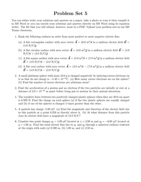 Probset Problem Set You Can Either Write Your Solutions And