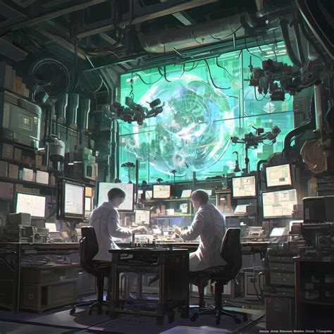 Premium Photo Robotic Researchers In Advanced Laboratory