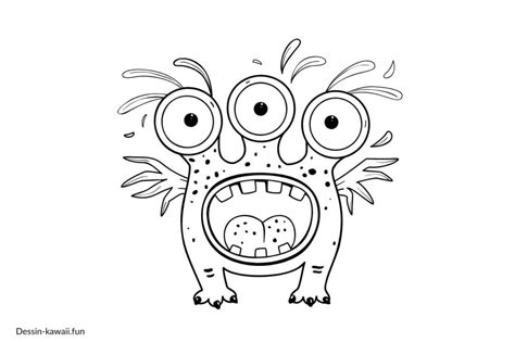 Coloriage Monstre 100 Dessins Gratuit à Imprimer Et à Colorier