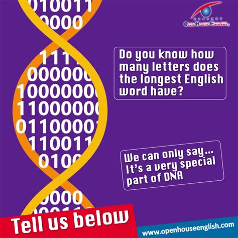 ¿sabes Cual Es La Palabra Mas Larga Open House English