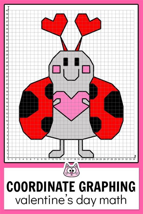 These Engaging Valentines Day Differentiated Coordinate Graphing Mystery Pictures Are