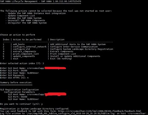 Solved Implementation Of Sap Hana In Sldlmdb In Solution Sap Community