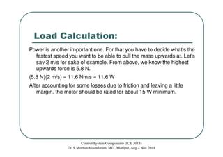 Lecture Characteristics Specifications Load Calculation PPT
