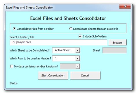 Excel Files And Sheets Consolidator Tool Business Version
