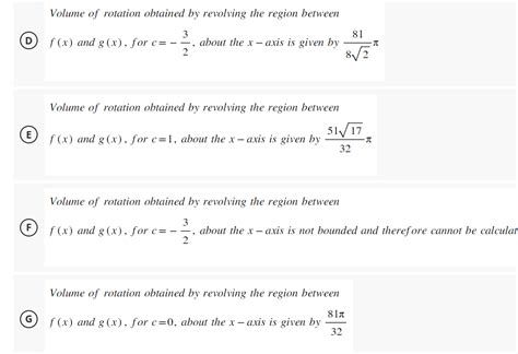 Solved Consider The Following Functions F X And G X Where Chegg
