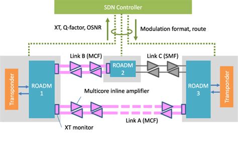 Figure 1 From Demonstration Of Single Mode Multicore Fiber Transport Network With Crosstalk