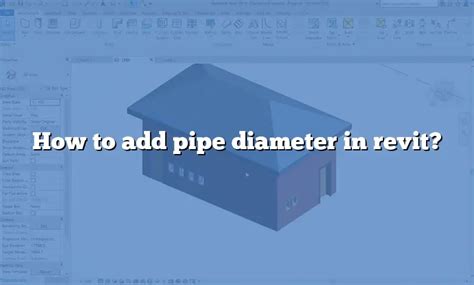 How To Add Pipe Diameter In Revit Caddikt